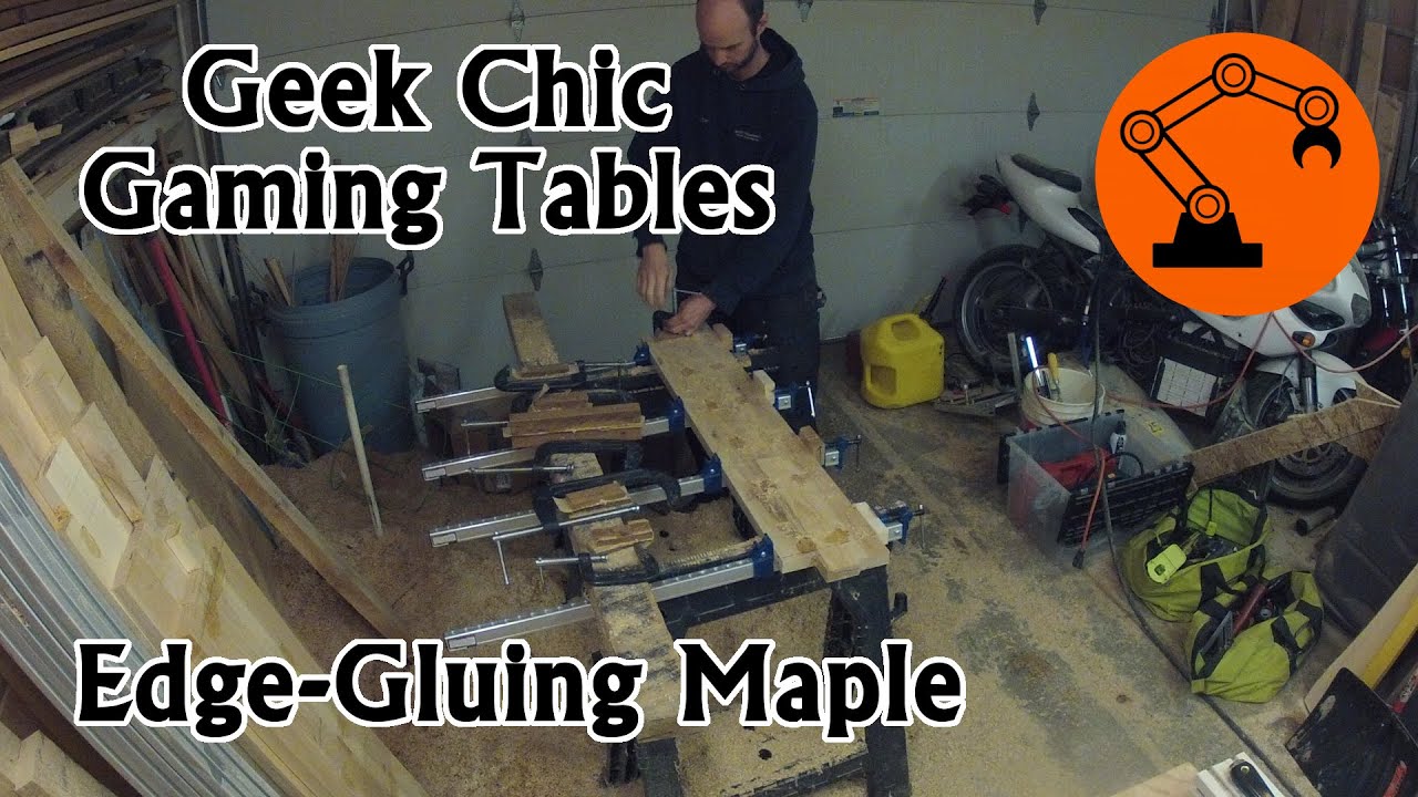 Geek Chic Gaming Tables Part 8: Edge-Gluing Maple for the Hoplite ...