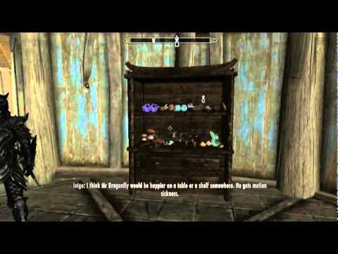 Skyrim - Breezehome Enchanting/Alchemy room - YouTube