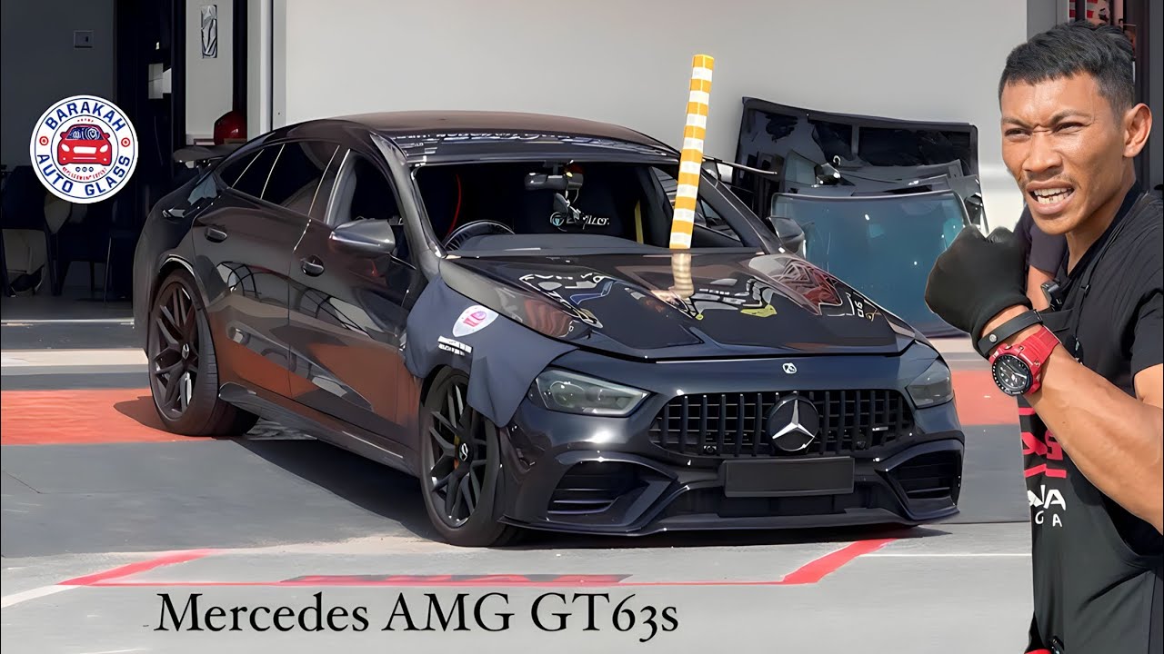 Mercedes Benz AMG GT63s Windshield Replacement | Tukar Cermin Depan ...