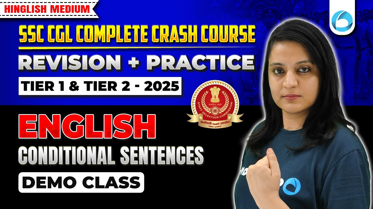 English Conditional Sentences | SSC CGL Complete Crash Course Tier 1 ...