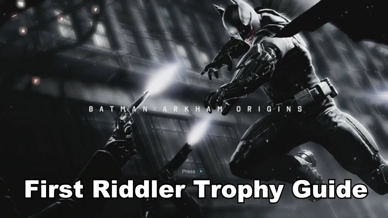 Batman: Arkham Origins - First Riddler Trophy Guide - YouTube