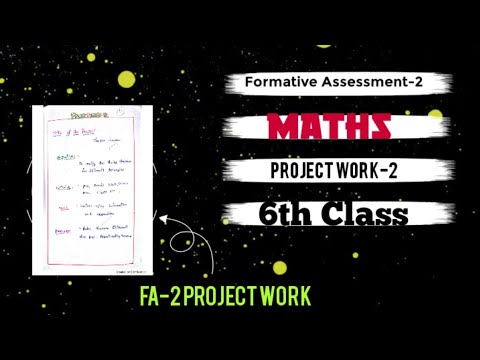 6th class FA-2 Maths Project Work-2 2023-24💯 ️ - YouTube