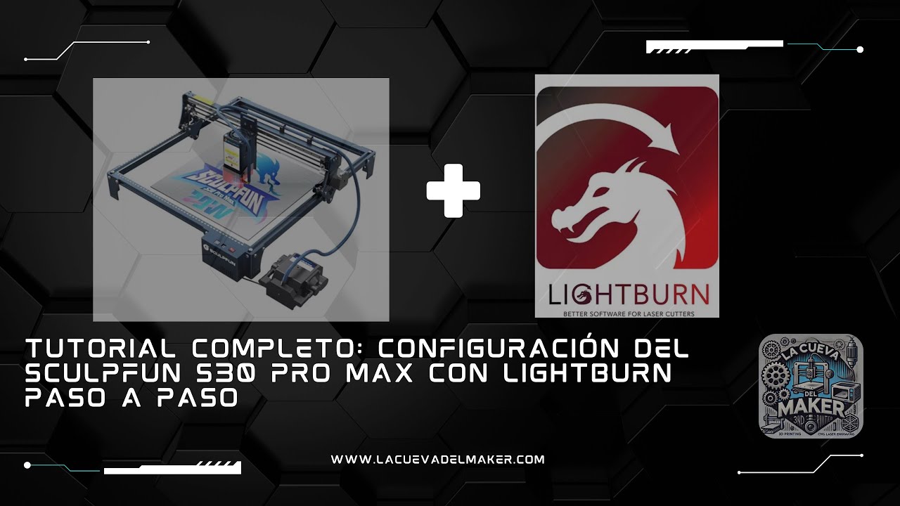 Tutorial completo: Configuración del Sculpfun S30 Pro Max con Lightburn paso a paso - YouTube
