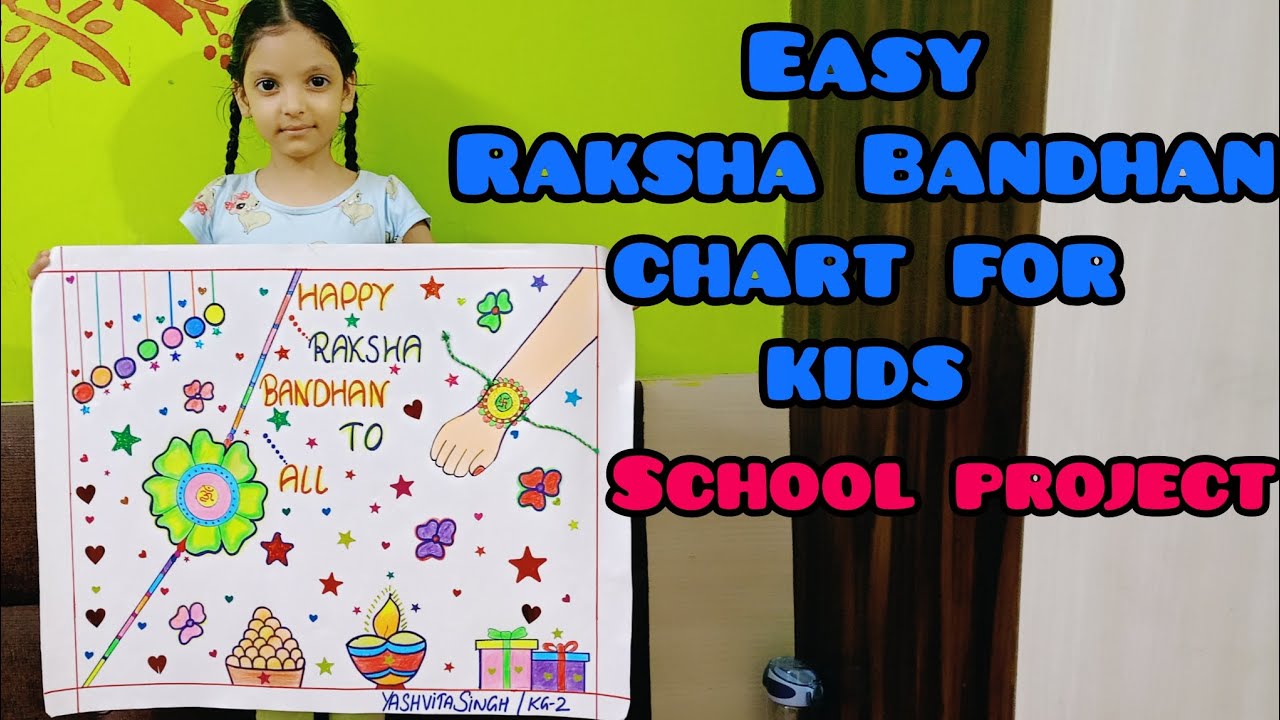 Easy Raksha Bandhan chart for kids | Easy Rakhi Chart Making | Raksha ...