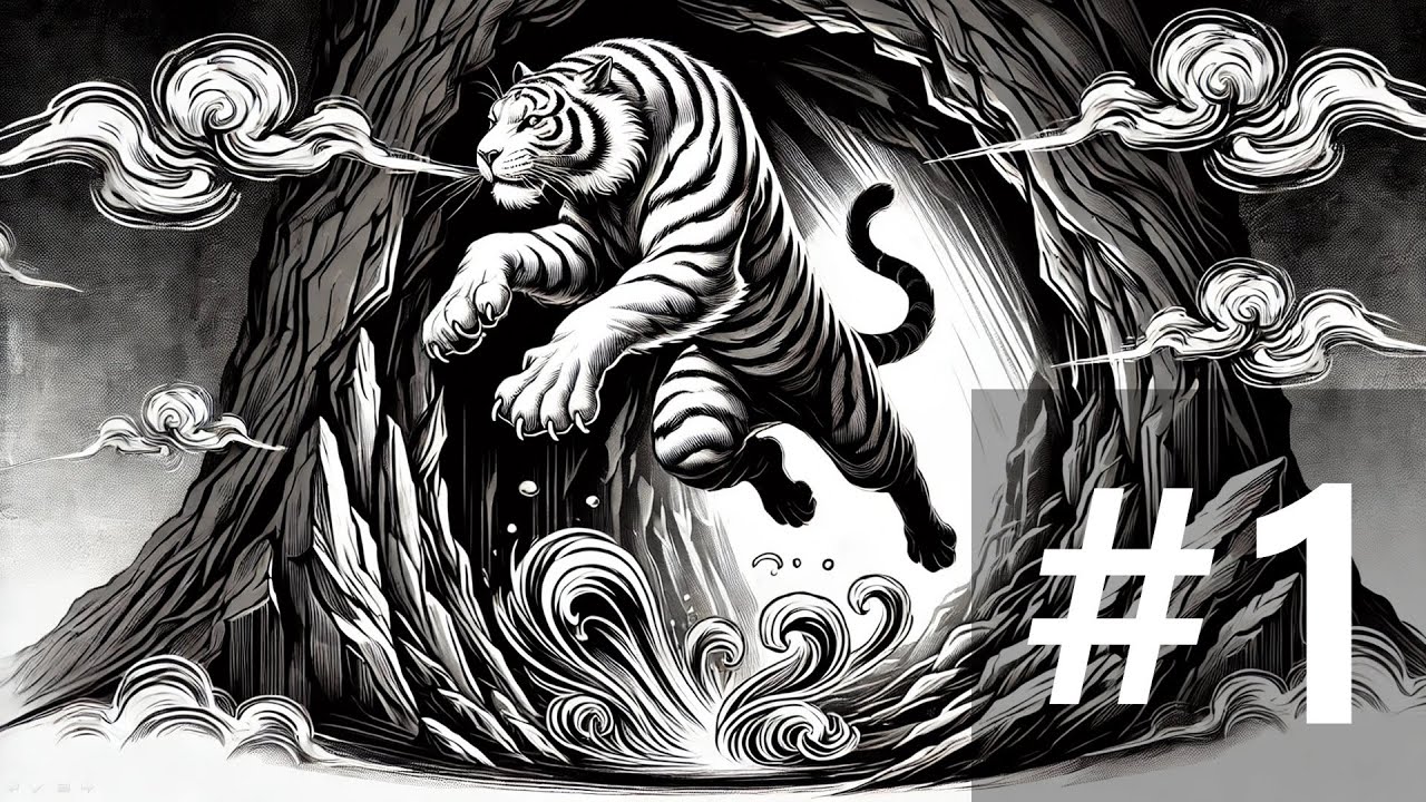 [Korean History, Myths and Fairy Tales] Dangun mythology. 'A bear and a ...