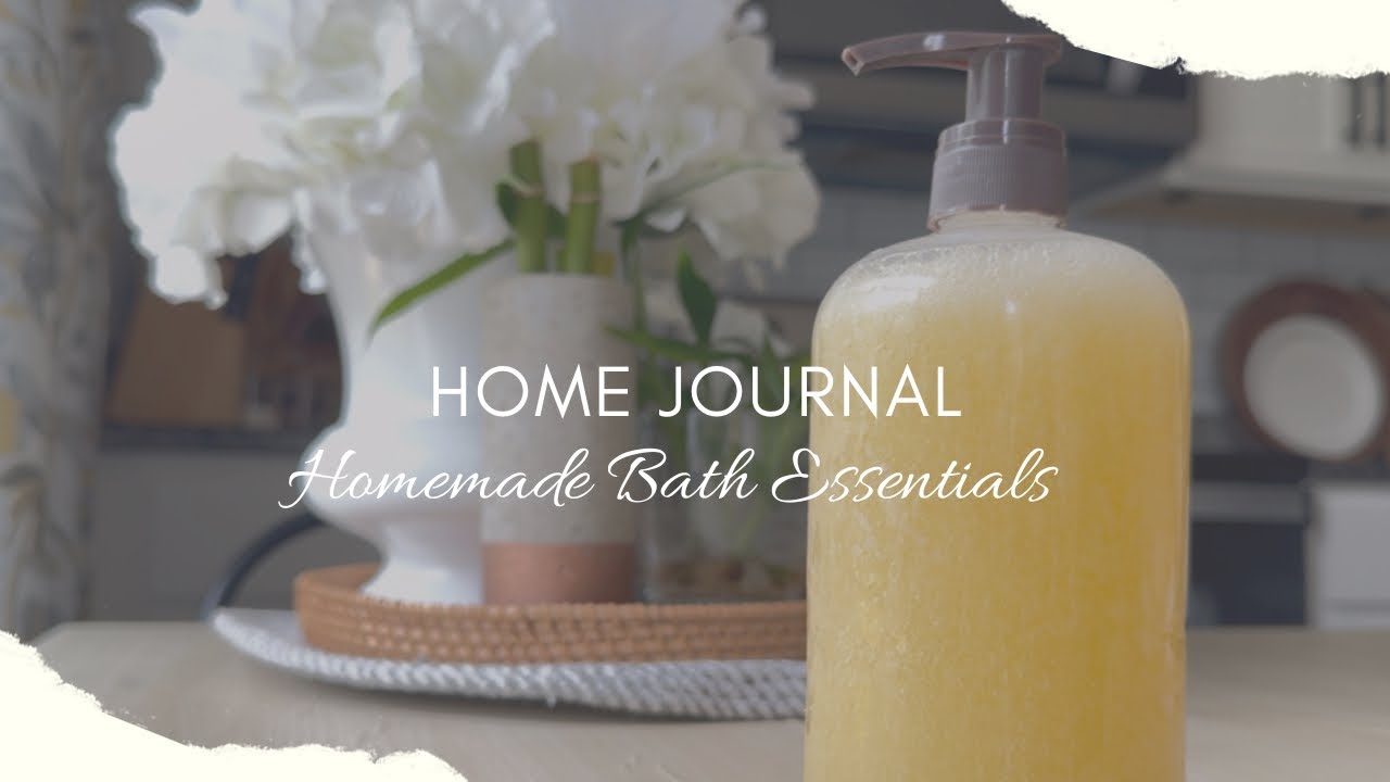 Home Journal | DIY homemade bath essentials | chia pudding snack - YouTube