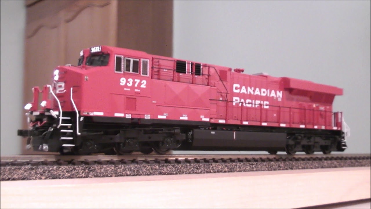 "MY HO SCALE TRAINS":NEW MTH CP ES44AC#9372: - YouTube