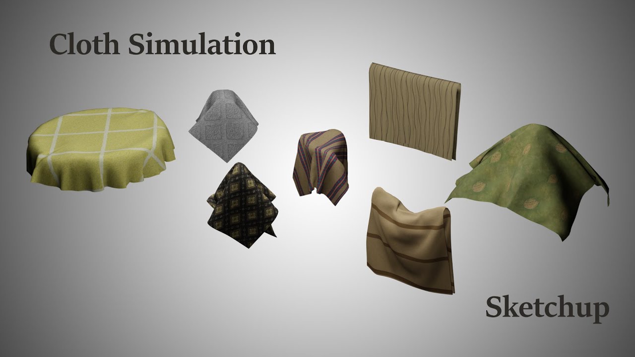 Cloth Simulation | Sketchup | Imagine 3D - YouTube