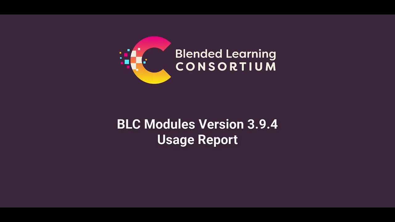 BLC Modules Usage Report Feature - YouTube