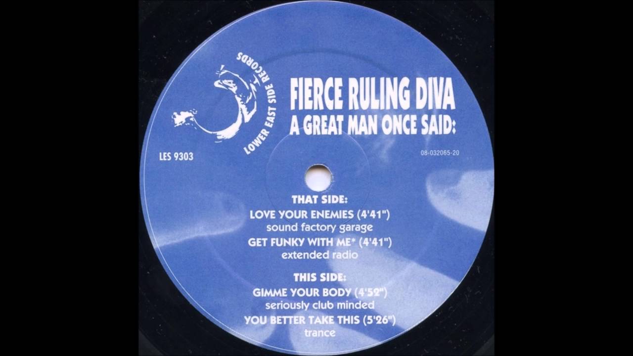 Fierce Ruling Diva - You Better Take This (Trance) (1993) - YouTube