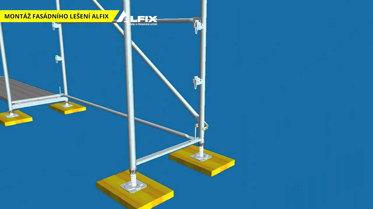 Montáž fasádního lešení ALFIX - YouTube