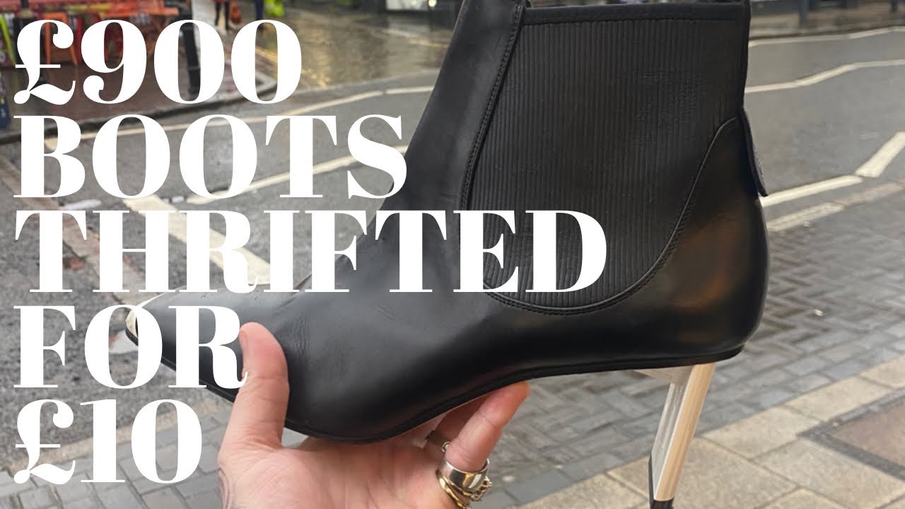£900 BOOTS THRIFTED FOR £10 | CHARITY SHOP SHOPPING UK | COME THRIFTING ...