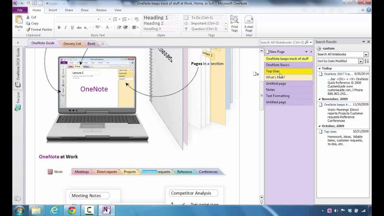 How to Search for Terms, Phrases, or Words in Microsoft OneNote 2010 ...