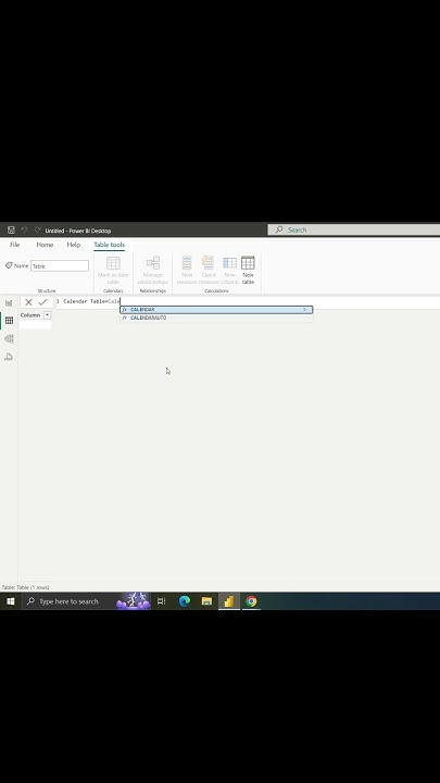 How To Create A Date Table In Power Bi Shorts Short Powerbi Powerbidesktop Daxfunctions