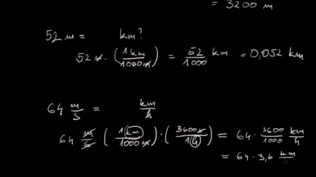 pretvarjanje fizikalnih enot - YouTube
