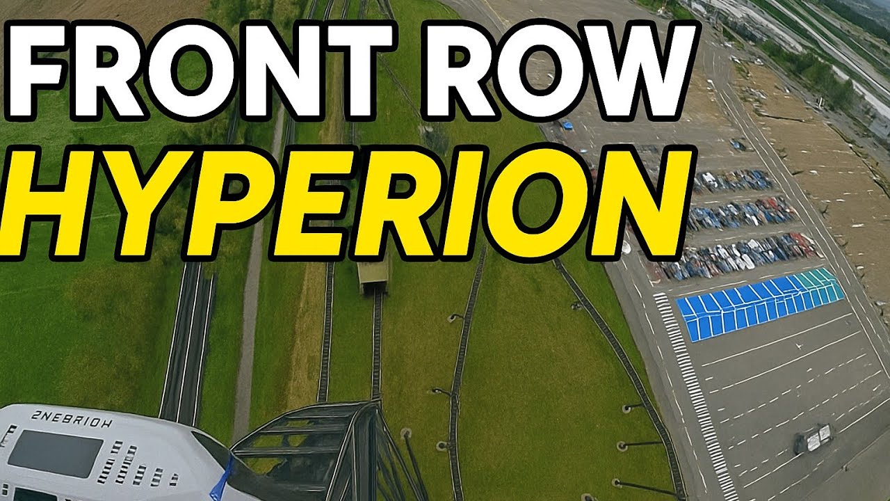 INSANE Front Row POV on HYPERION! 🌍 Europe’s Tallest Mega Coaster 🚀 ...