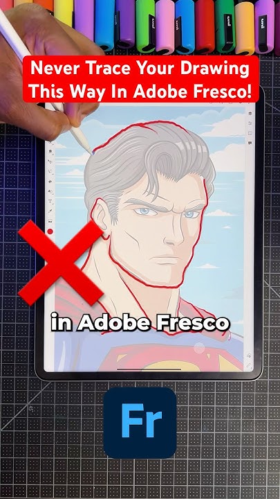 Never Trace Your Drawings This Way! 😡 Adobe Fresco Tutorial #art #shorts #graphicdesign - YouTube