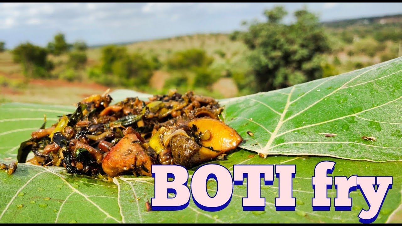 Boti Fry | Hyderabadi Boti Fry | Telangana Boti Fry Outdoor Cooking ...