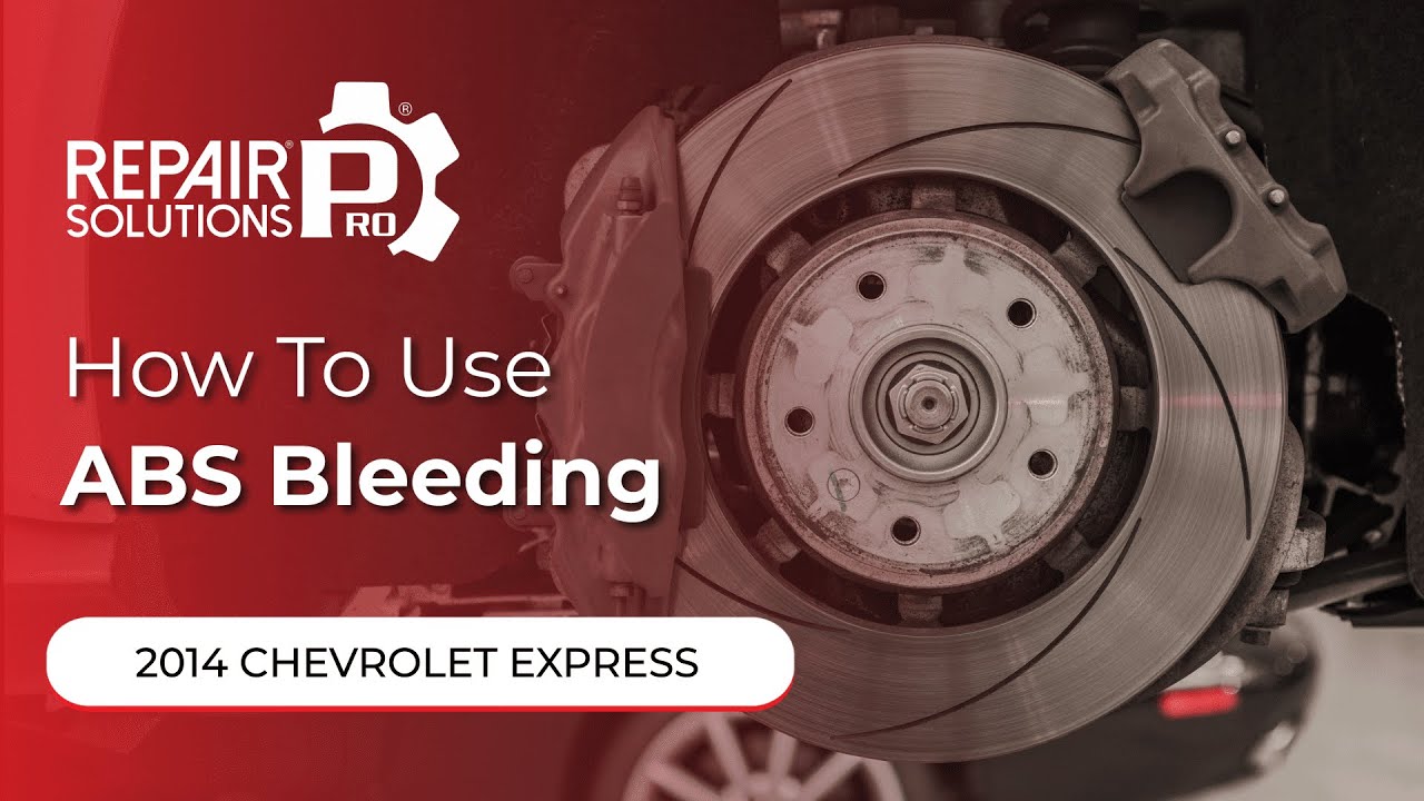 How to Use ABS Bleeding Function on SDS | 2014 Chevrolet Express - YouTube