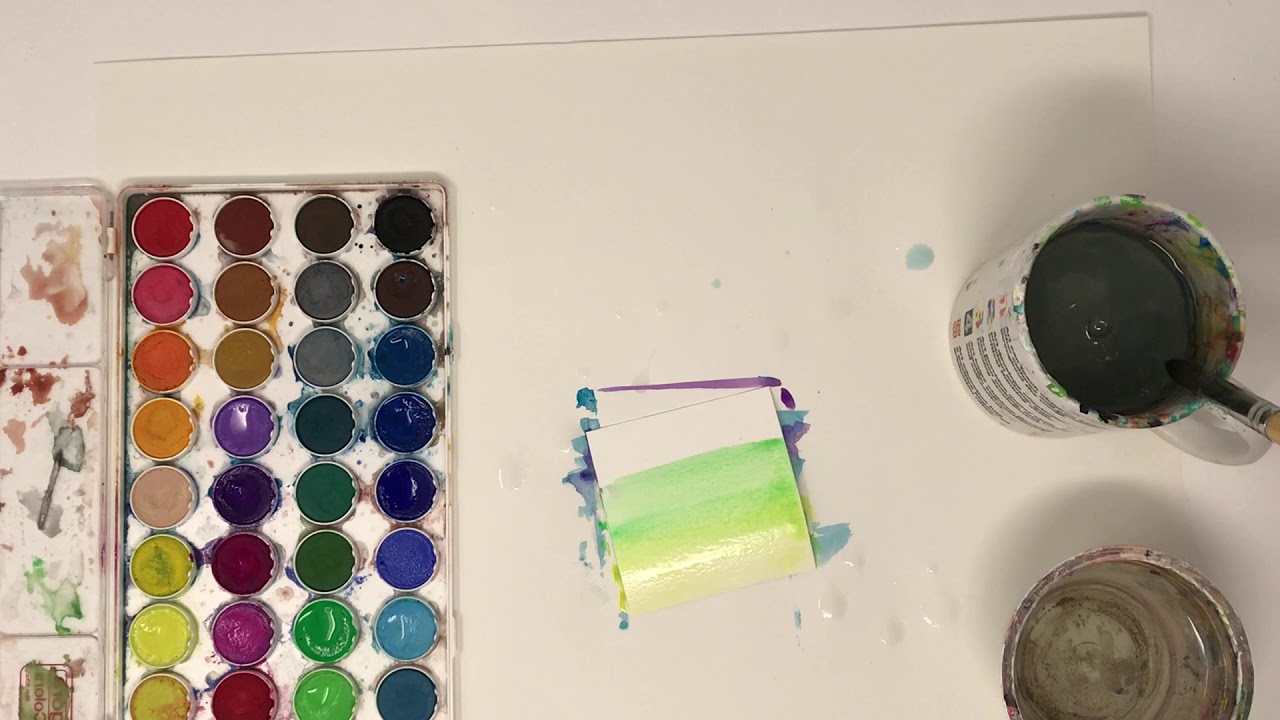 Watercolor Techniques: Gradient - YouTube