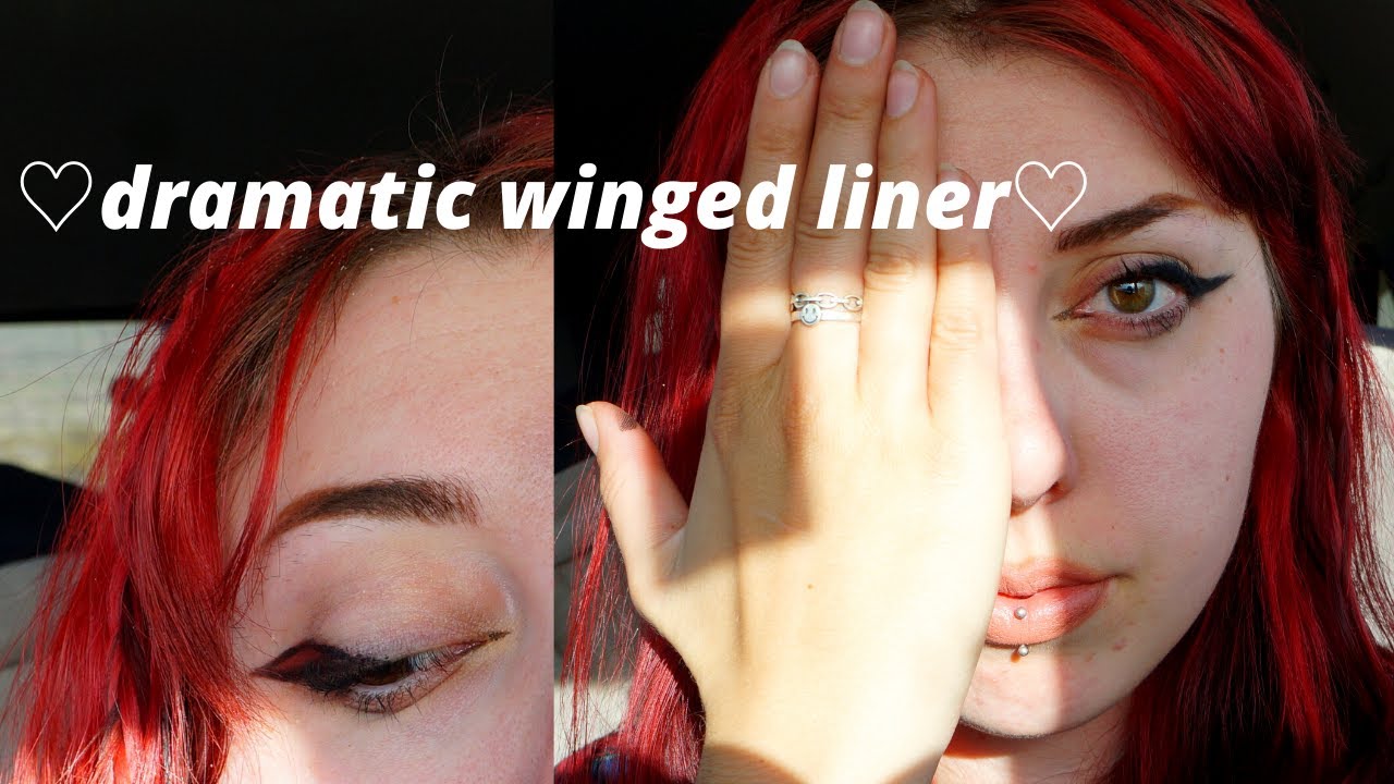 how i do my eyeliner! alt winged eyeliner tutorial ♡ 2 styles - YouTube