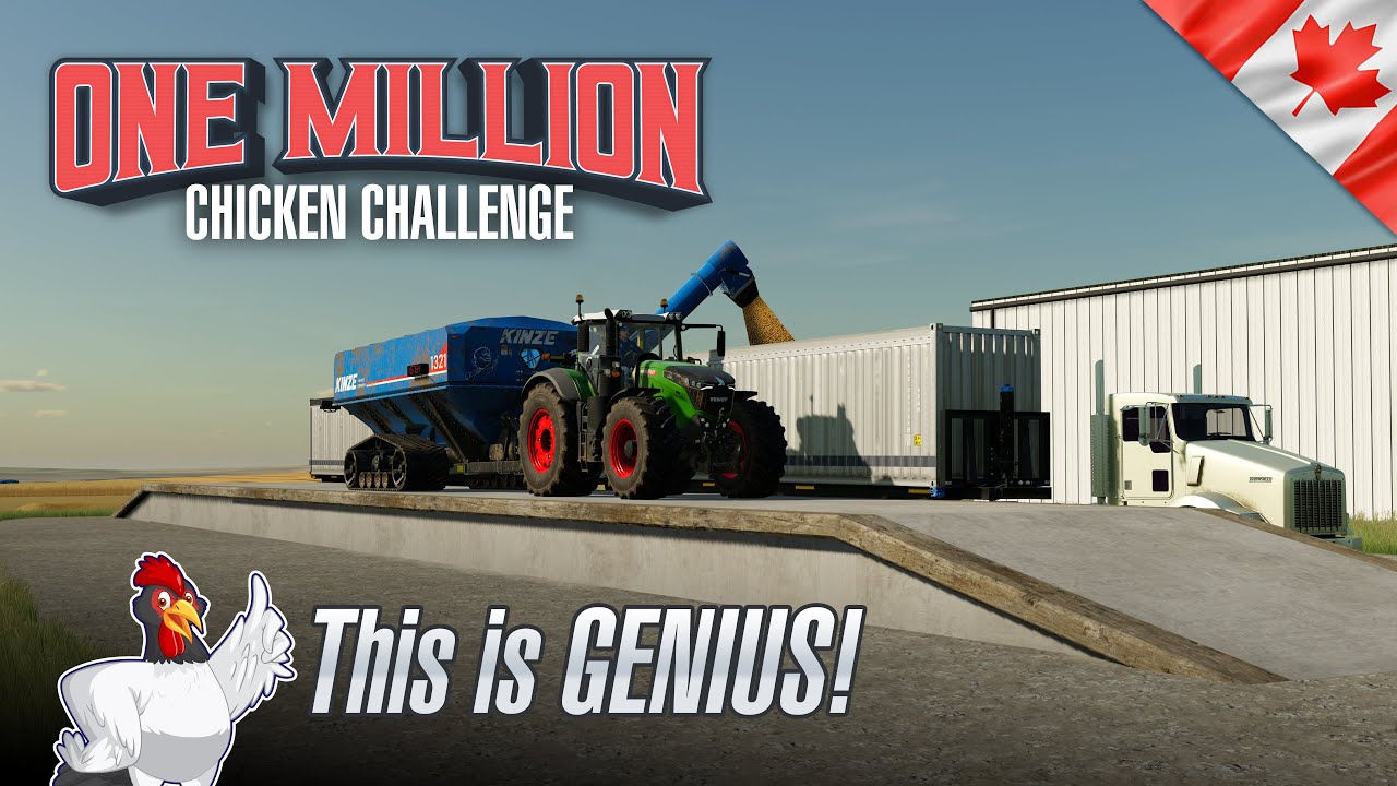 One Million Chicken Challenge - Episode 2 - Getting the Food In! - YouTube