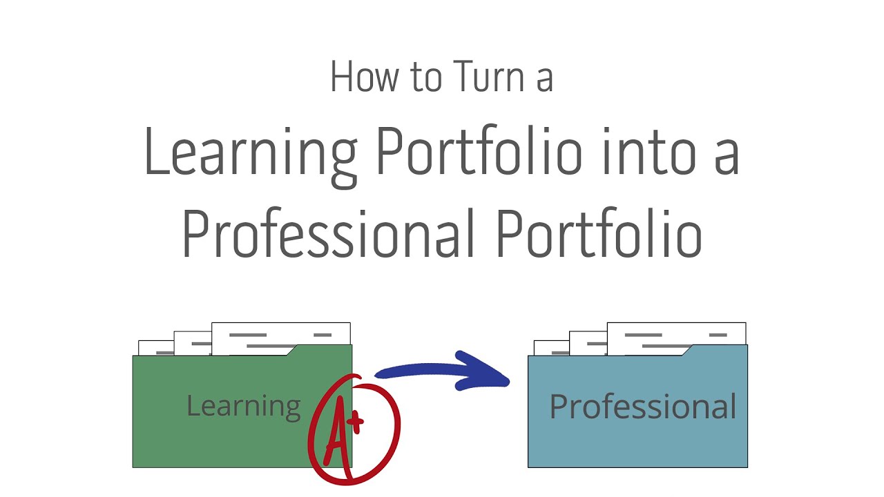 How to Turn a Learning Portfolio into a Professional Portfolio - YouTube