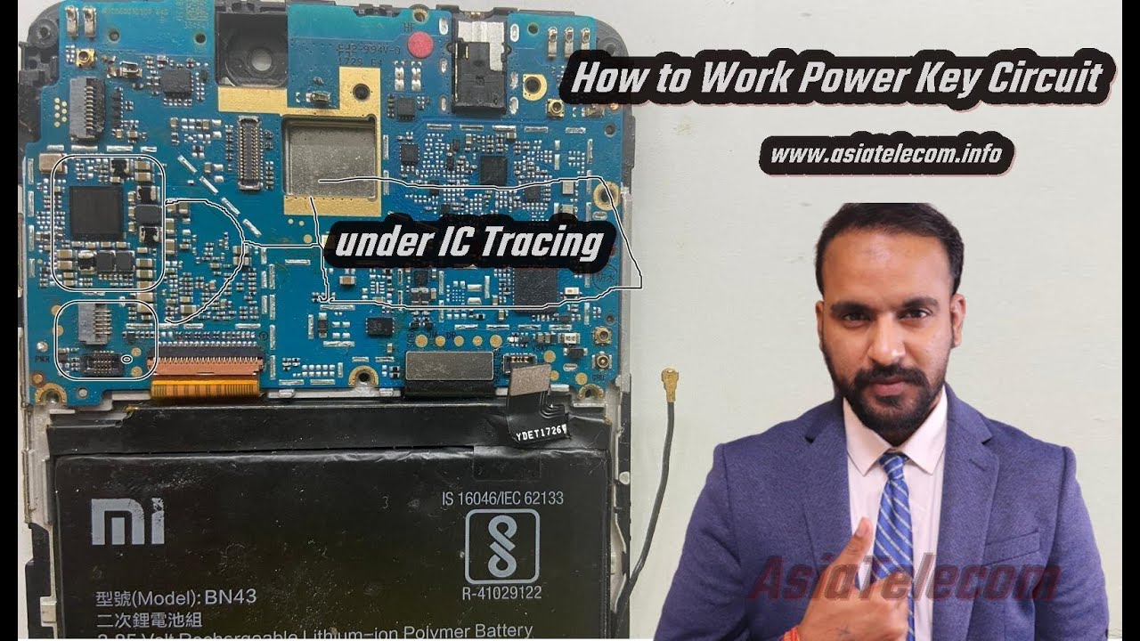 How to Work Power Key Circuit - Smart Phone -Learn How to Find supply ...
