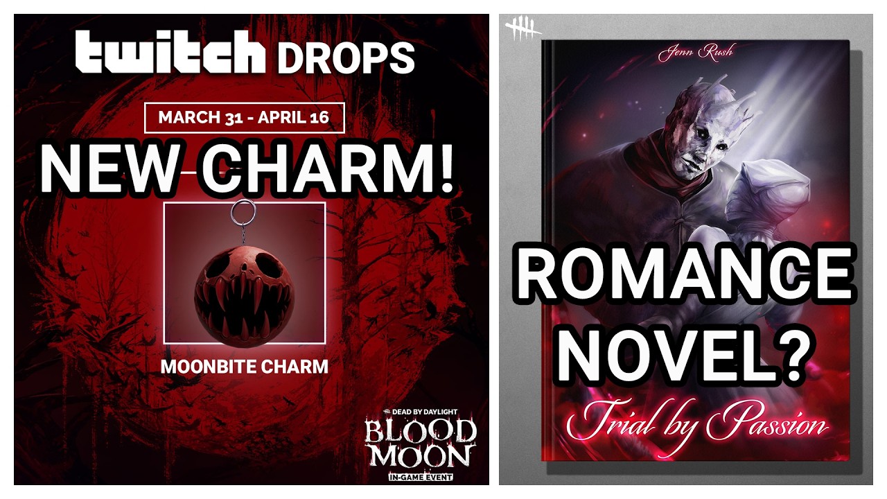 DEAD BY DAYLIGHT BLOOD MOON TWITCH DROPS CHARM! APRIL FOOLS COSMETICS ...