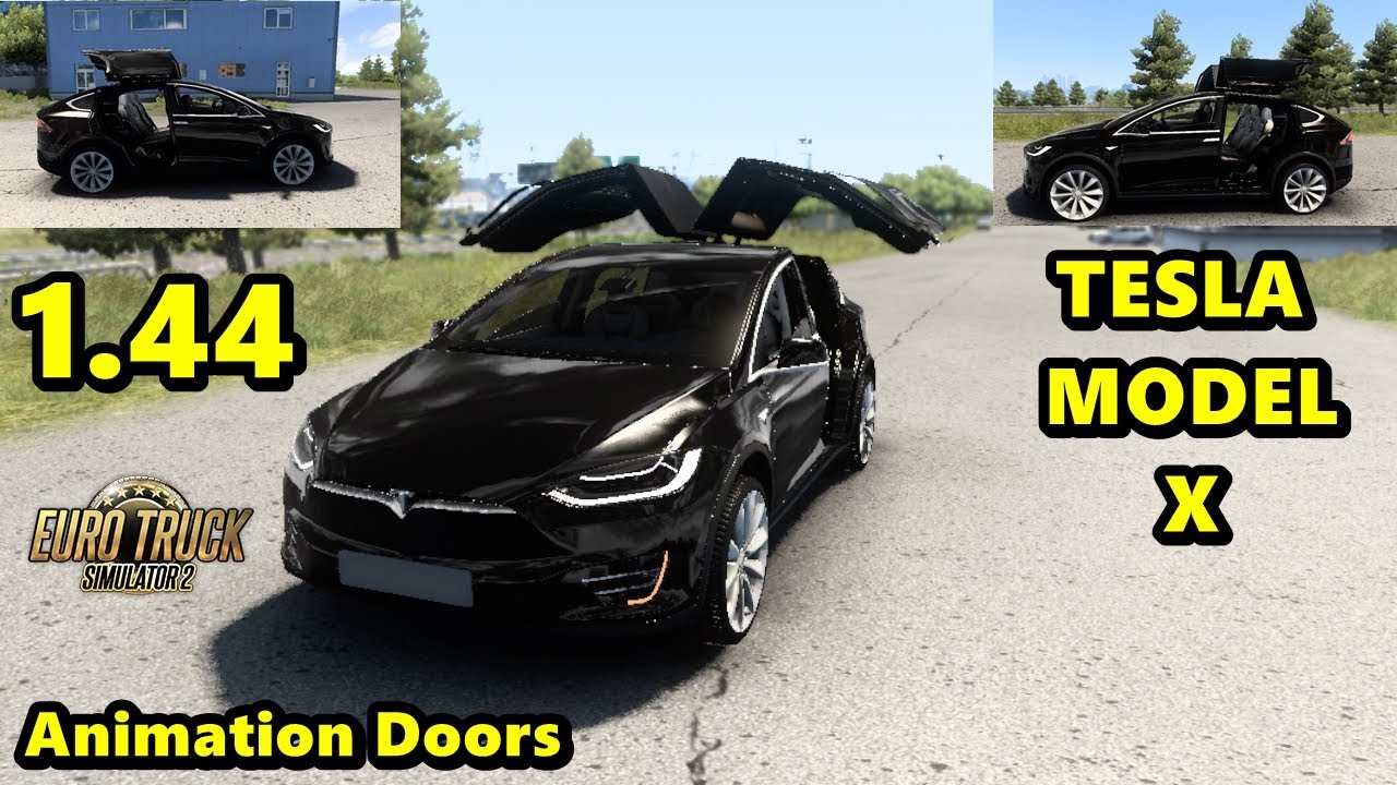 Ets 2 Tesla Model X 1.44 Cars Mod Animation Doors - YouTube