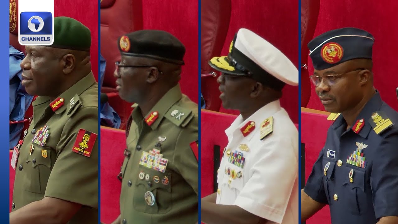 Senate Screens, Confirms Nomination Of Service Chiefs - YouTube