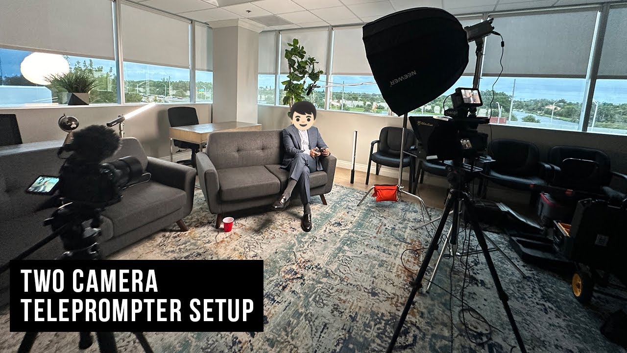 Two Camera Teleprompter Ad Read Setup | Sony FX3 - YouTube