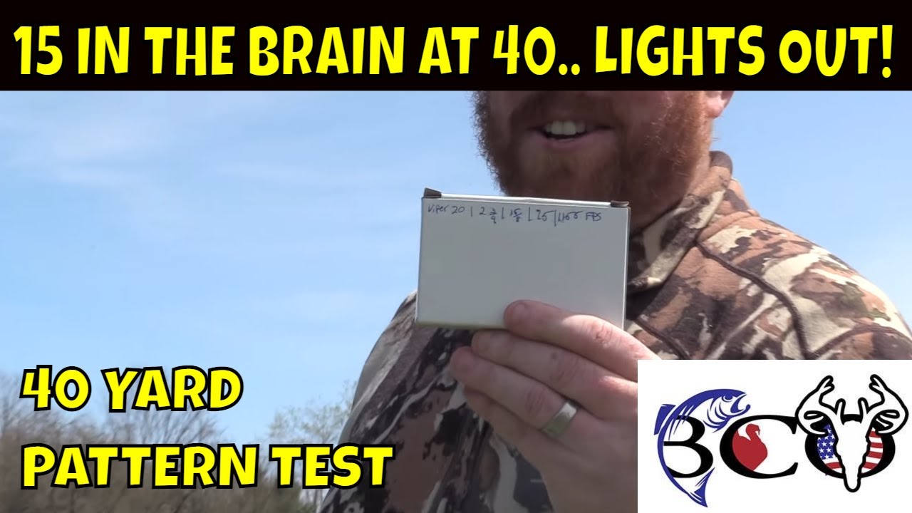 patterning the stevens 301 turkey with viper ammunition 7.5's tss | bco ...