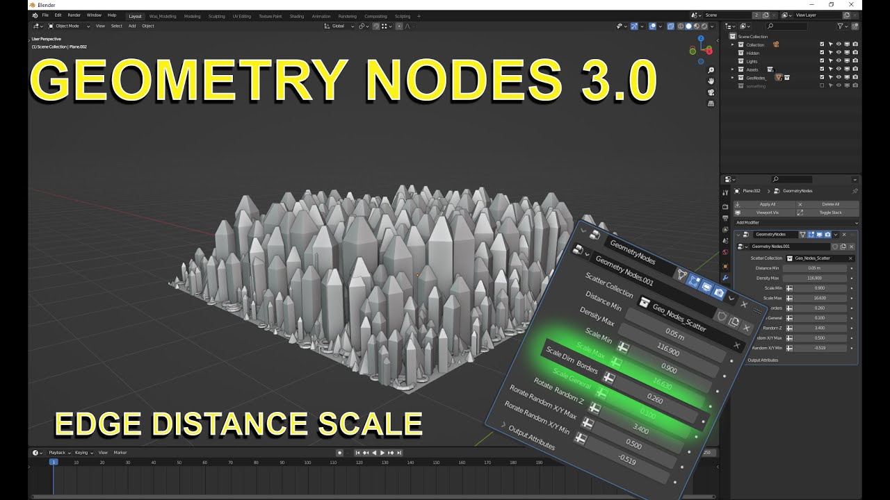Max to Blender Scatter Geometry Nodes In Blender 3 0 - YouTube