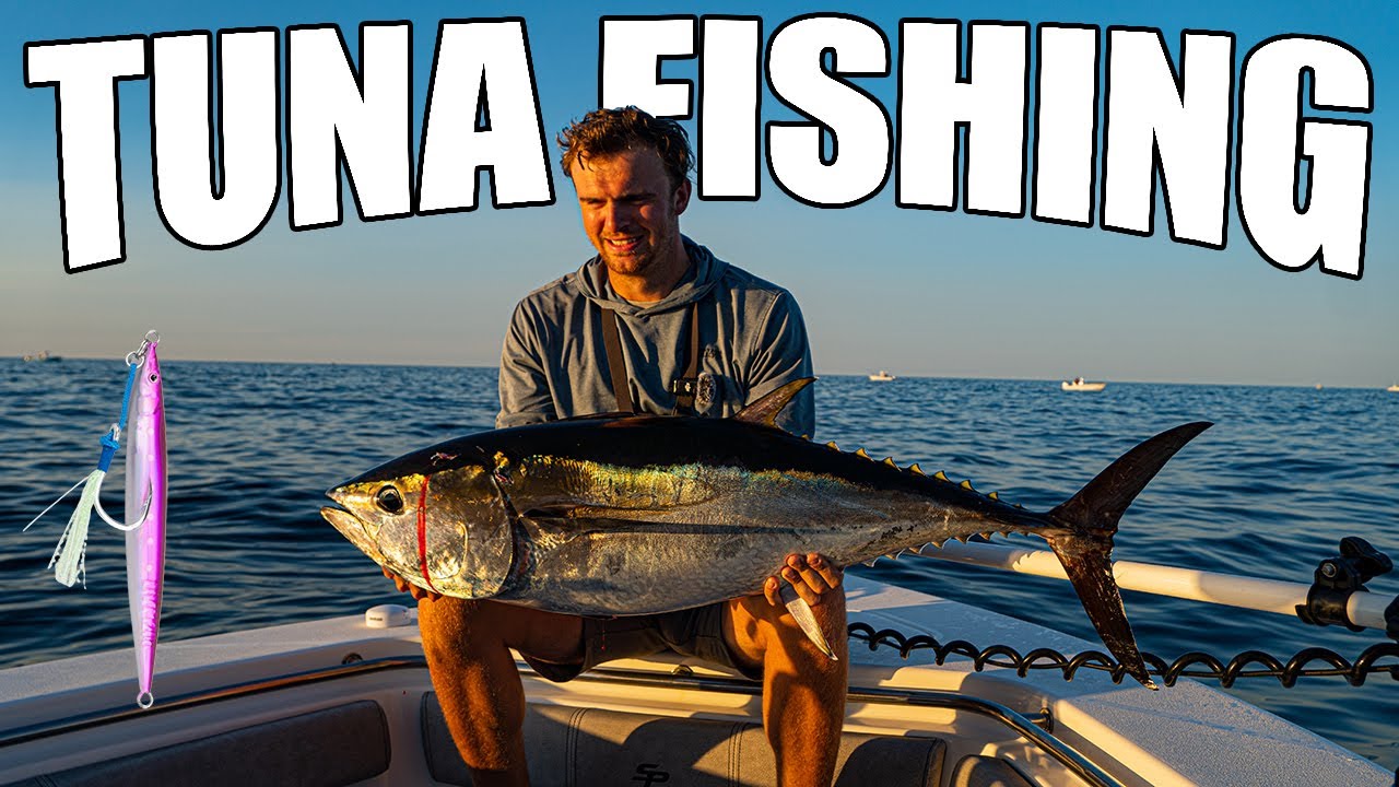 Jigging for AGGRESSIVE Tuna off of Cape Cod - YouTube