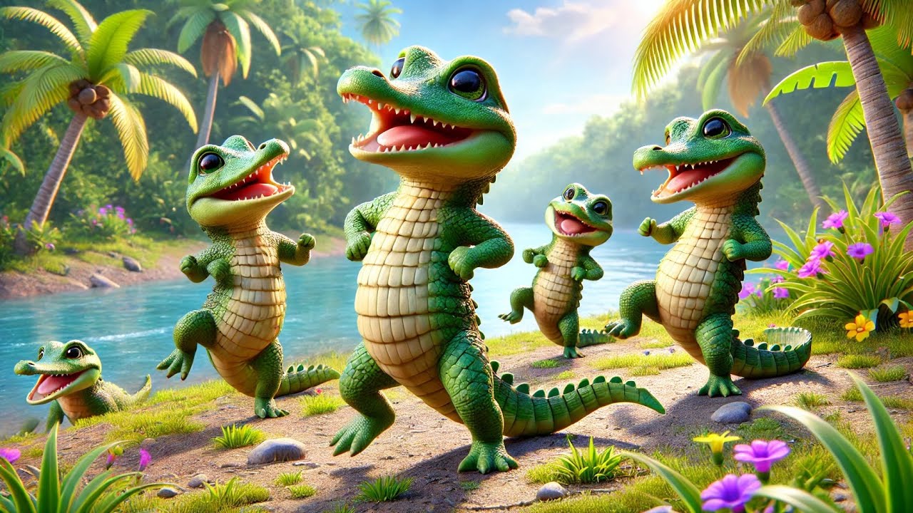 Fun Crocodile Dance and Sing-Along Songs for Kids | Easy Music and ...