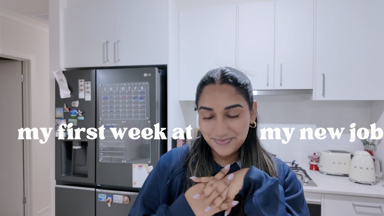 weekly vlog: my first week at my new job - YouTube