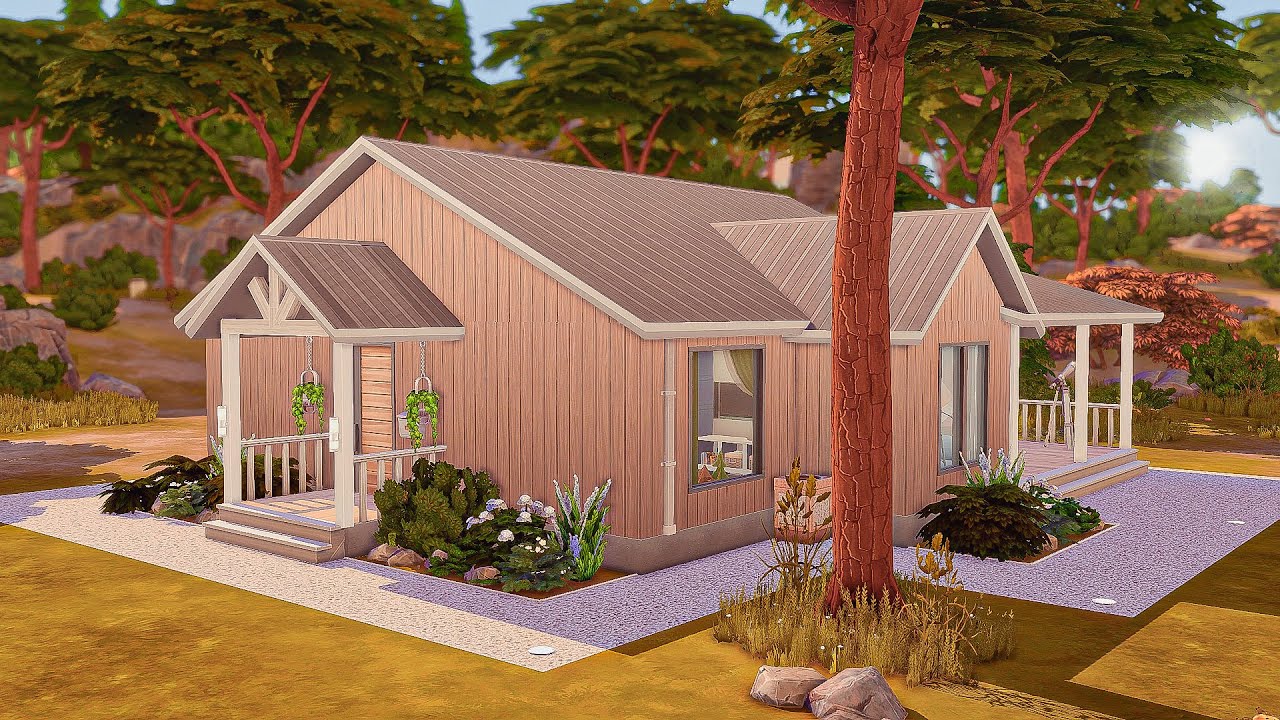 Single mom's modern house | The sims 4 | No cc | Stop-motion - YouTube