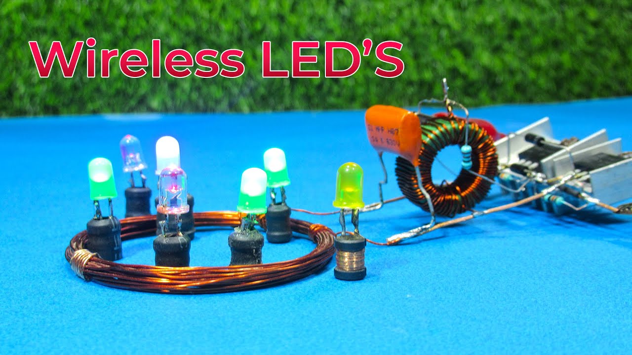 Wireless LED'S | Wireless Electricity Best use of Inductors - YouTube