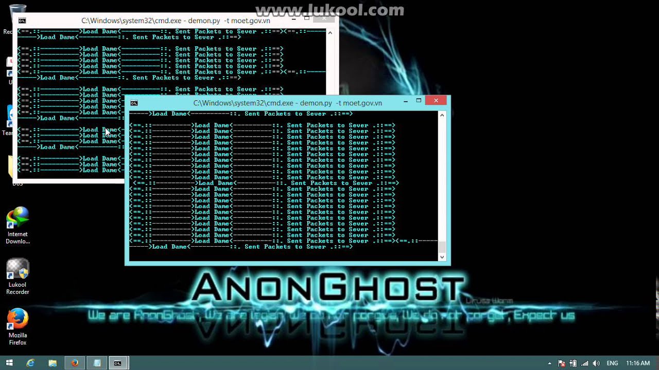 [AnonGhost] DoS Attack Bộ Giáo Dục Việt Nam - YouTube