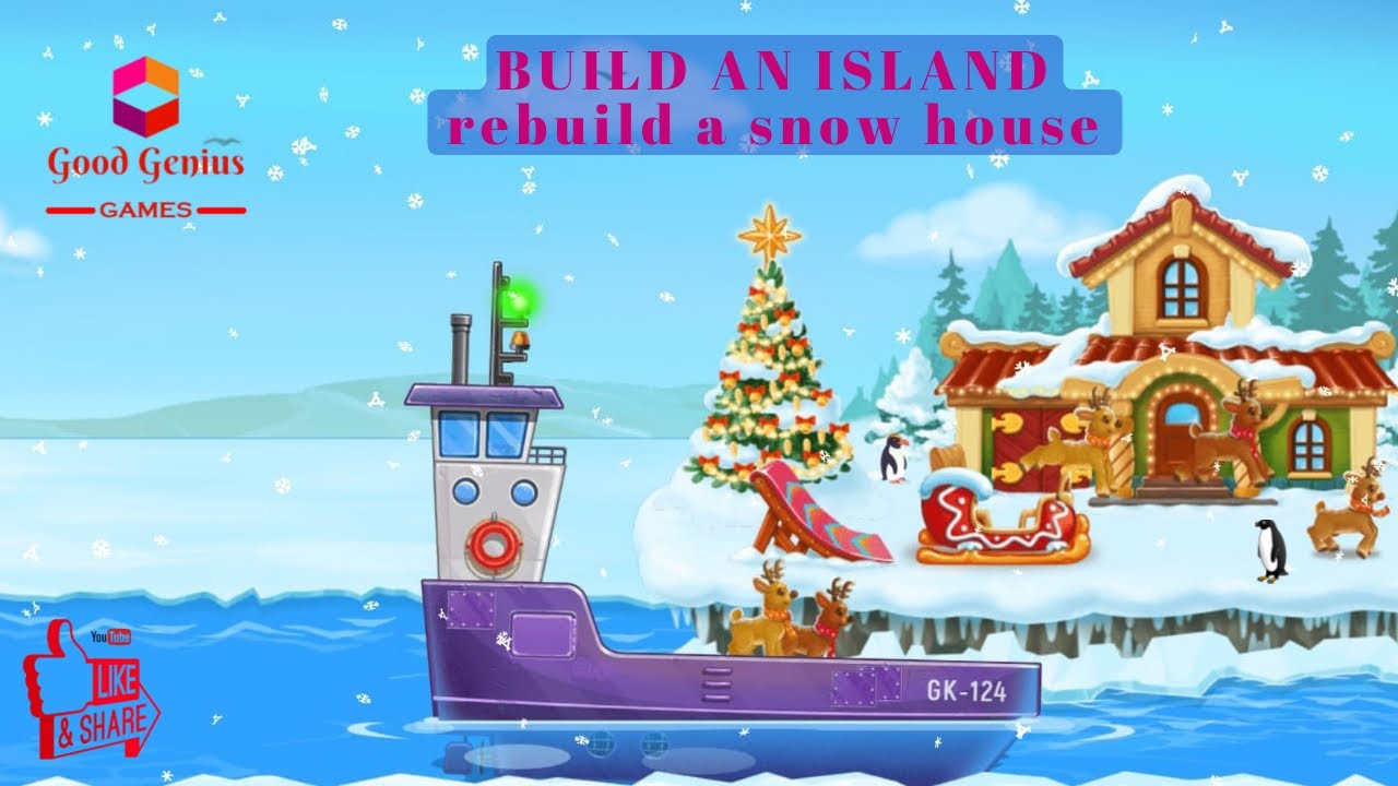 Build an island, rebuild a snow house - YouTube