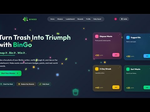 BinGo - Snap it . Bin it . Win it . (DEMO)