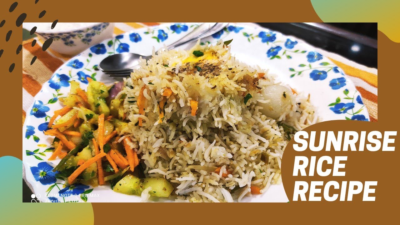 sunrise rice recipe/ সানরাইজ রাইস রেসিপি/सूर्योदय चावल नुस्खा/ # ...