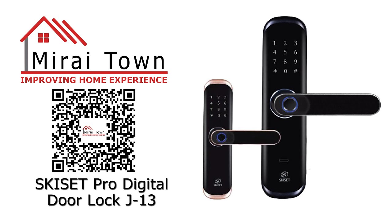 SKISET Pro Digital Door Lock J 13 - YouTube