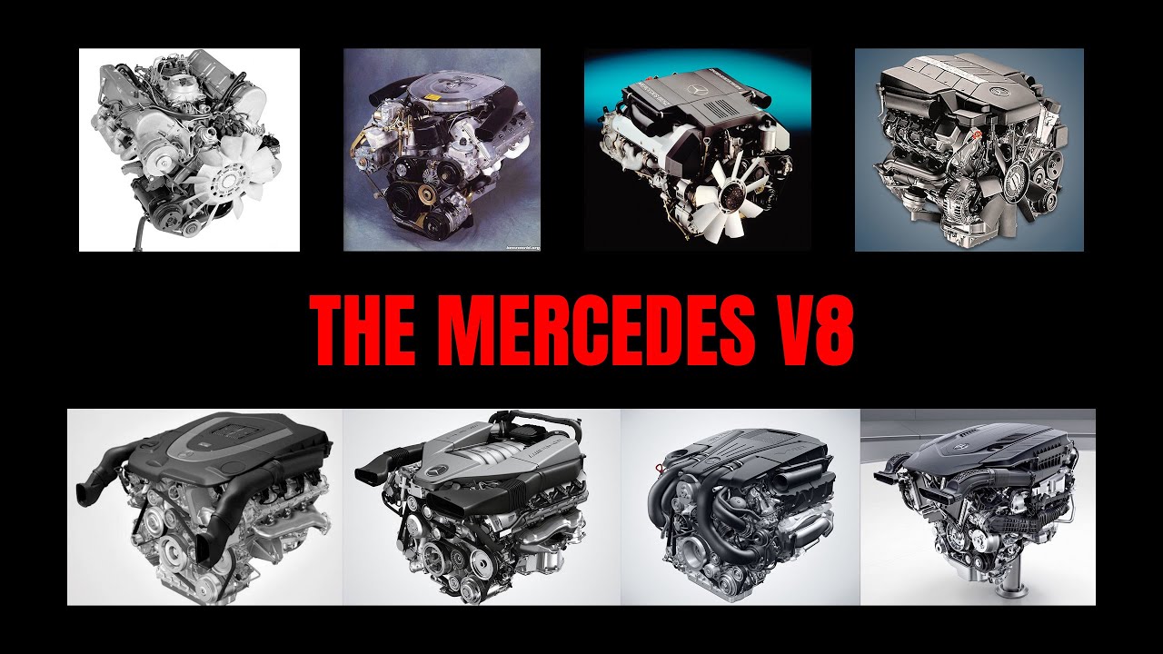 Evolution of the Mercedes Petrol V8 - YouTube