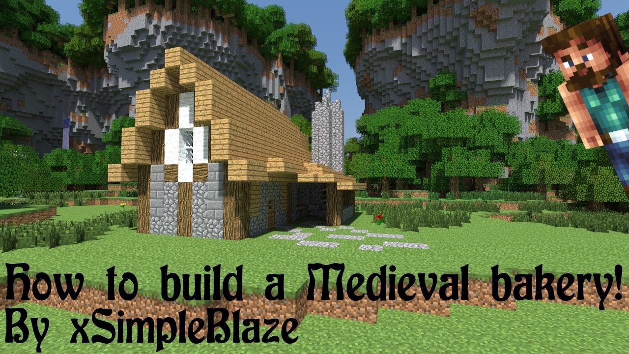 Minecraft Tutorial - How To Build A Medieval Bakery - YouTube