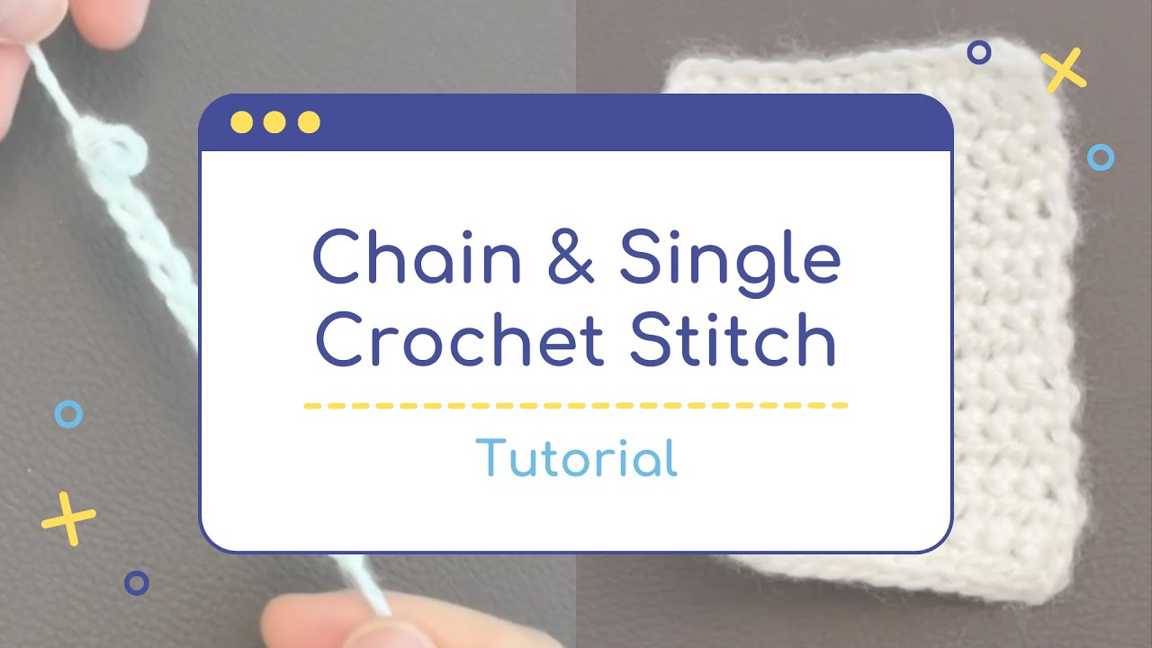 Chain & Single Crochet Stitch | How to Crochet Part 2 - YouTube