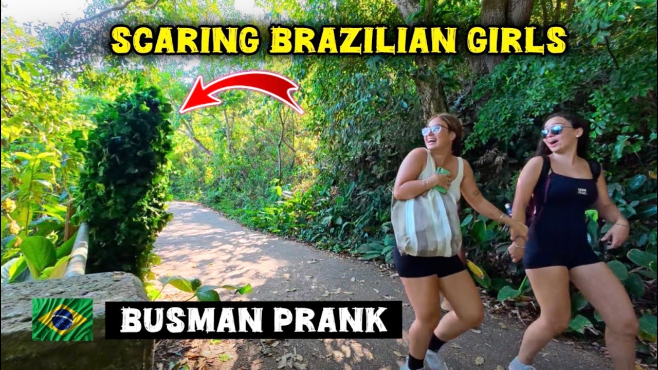 Bushman Prank: Scaring The Brazilians In Rio de Janeiro Brazil 🇧🇷 - YouTube