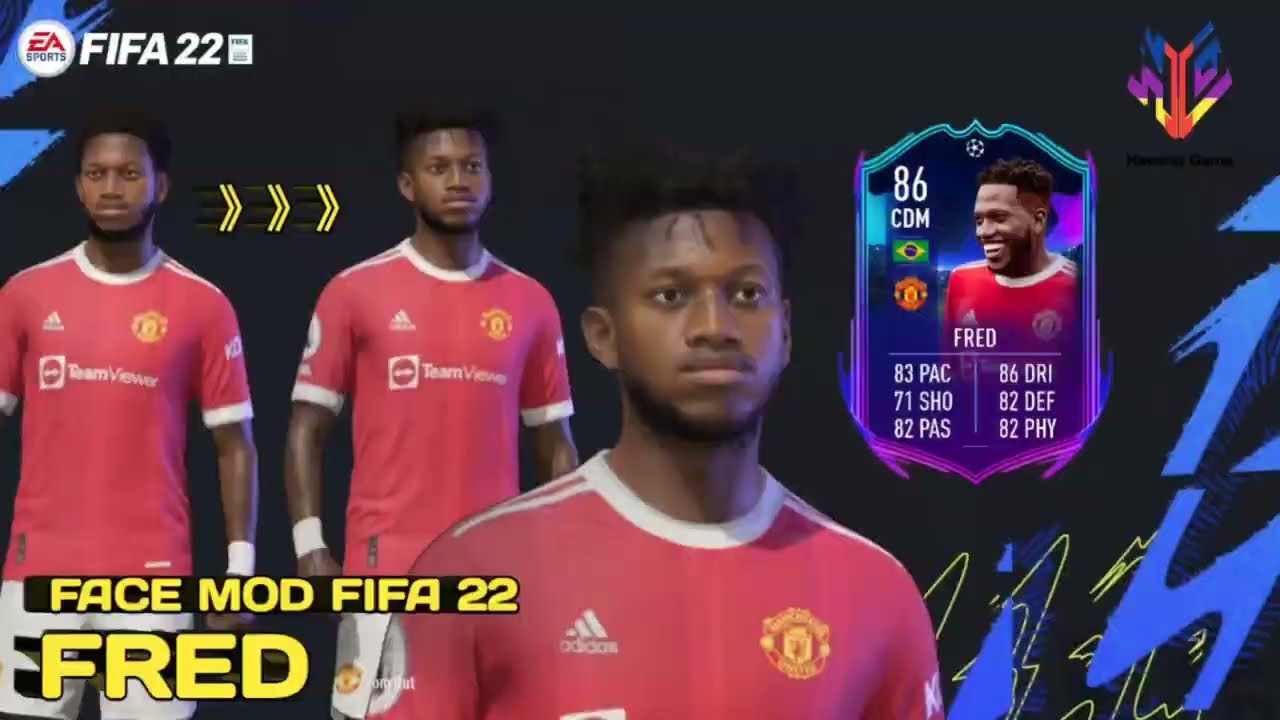 Fred facemod fifa 22 PC | Manchester United - YouTube