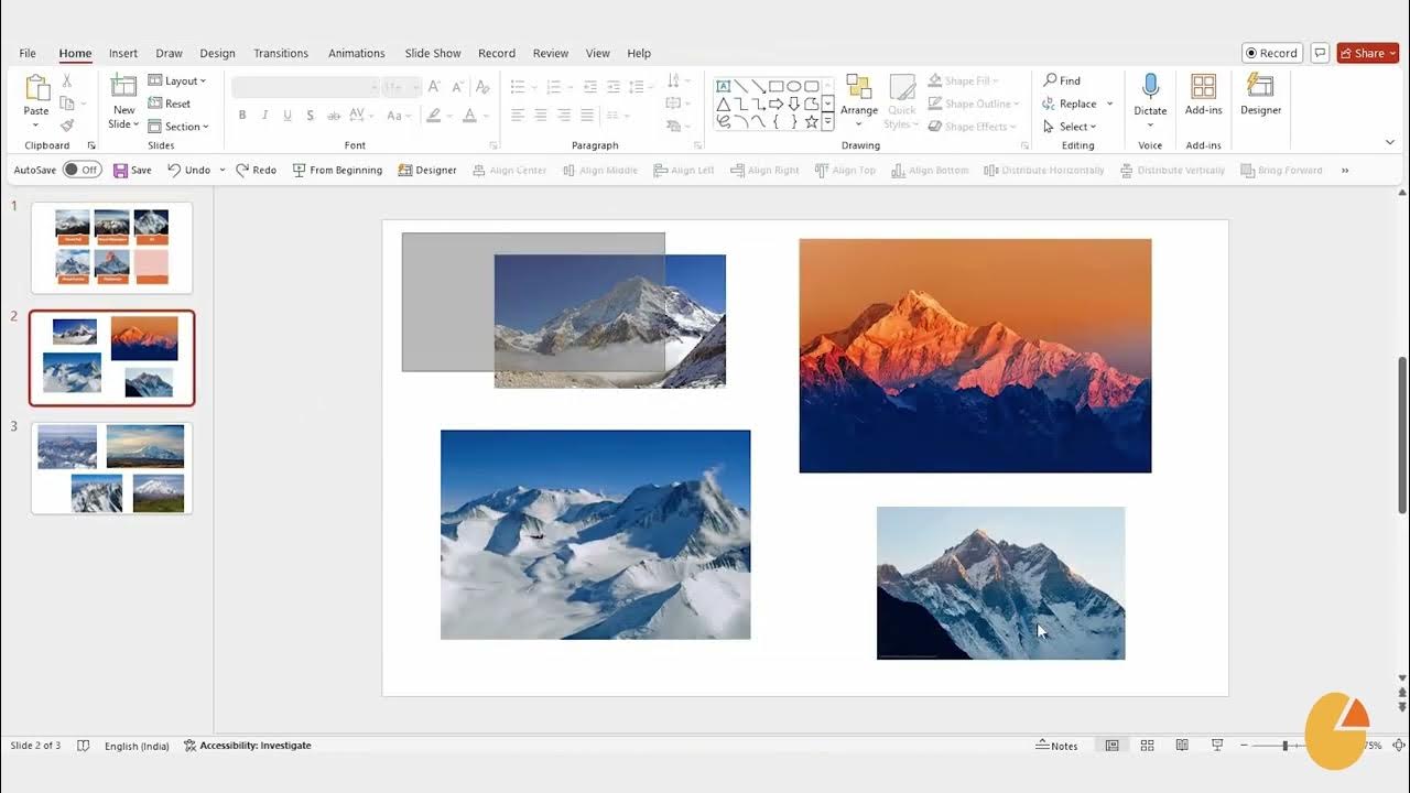 How to Create a Multiple Picture Layout in PowerPoint - YouTube